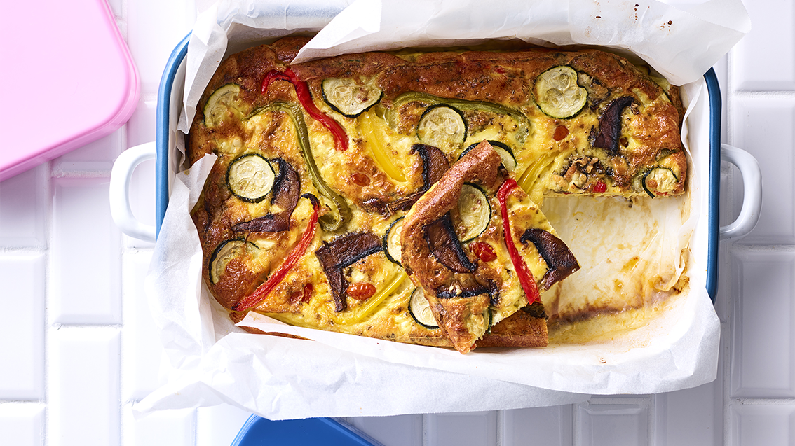 Recipe: Vegetarian Frittata Bake – Mini Hippo