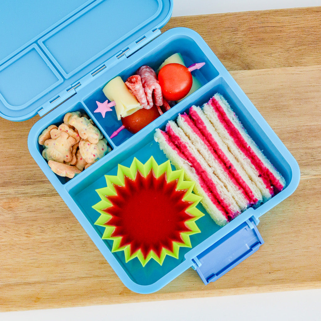MontiiCo Bento Three | Fits a Sandwich | Kids size, easy to open and ...